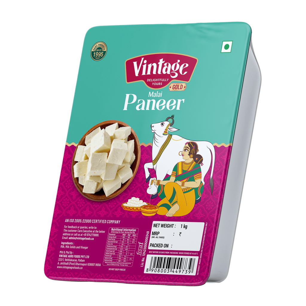 Malai Paneer 1Kg - Vintage Dairy